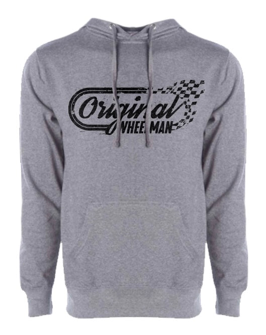 Waving Checkered Hoodie Grey – Original Wheelman